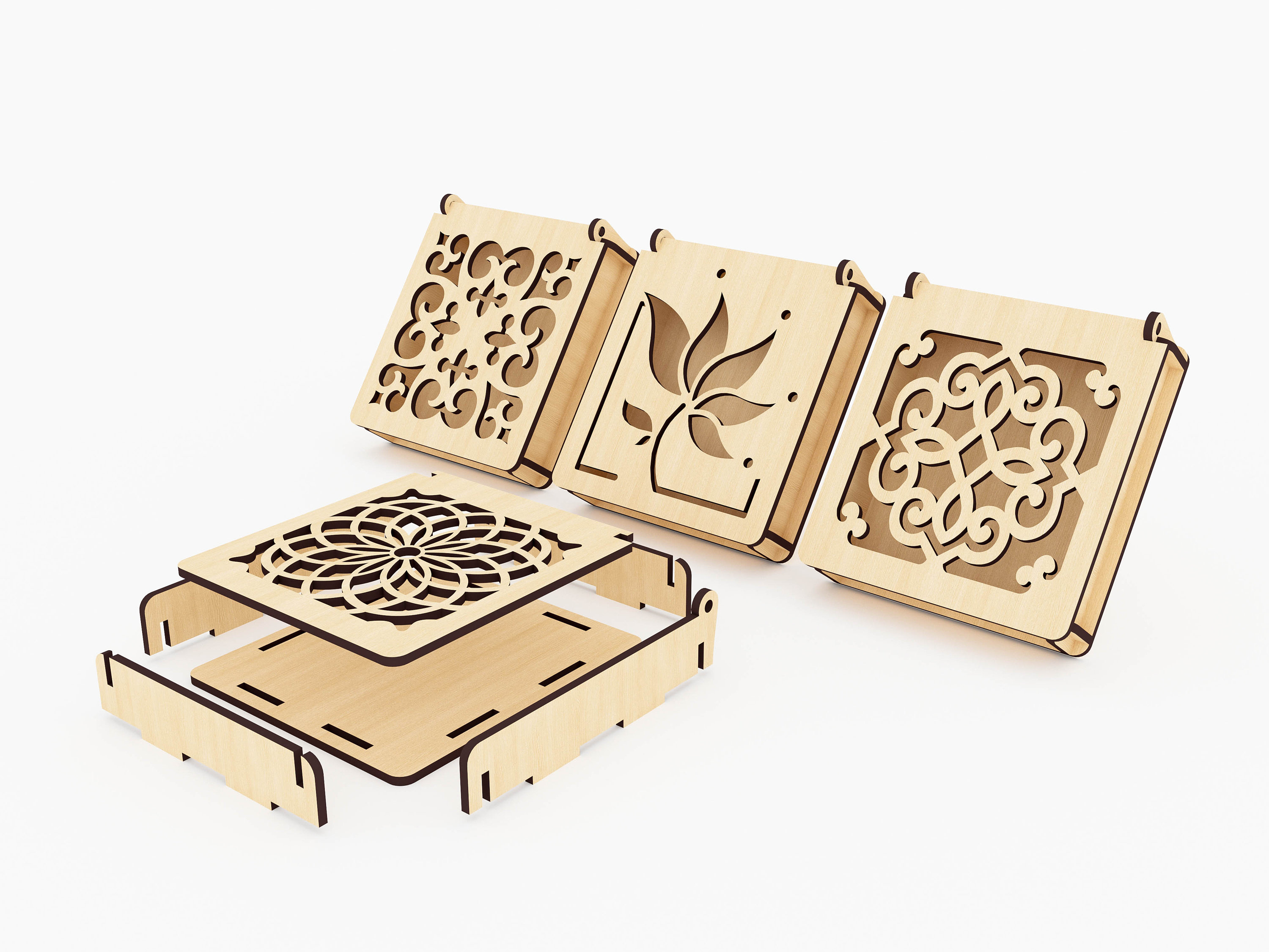 Laser Cut Decorative Wooden Gift Box Laser Cut Wooden Box - Etsy