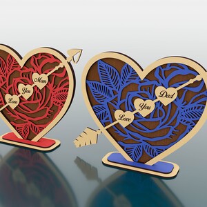 Decorative Heart Laser Cut Svg Files, Vector Files for Wood Laser ...