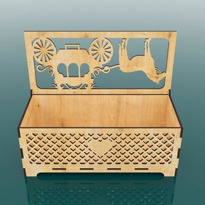 Decorative Barouche Box Laser Cut Svg Files, Vector Files for Wood ...