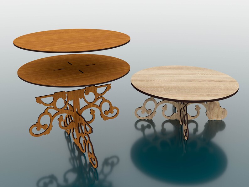 Laser Cut Cake Stand Svg Files Vector Files for Wood Laser - Etsy