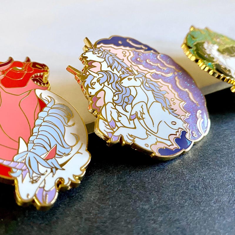 Unicorn Enamel Pin - Etsy