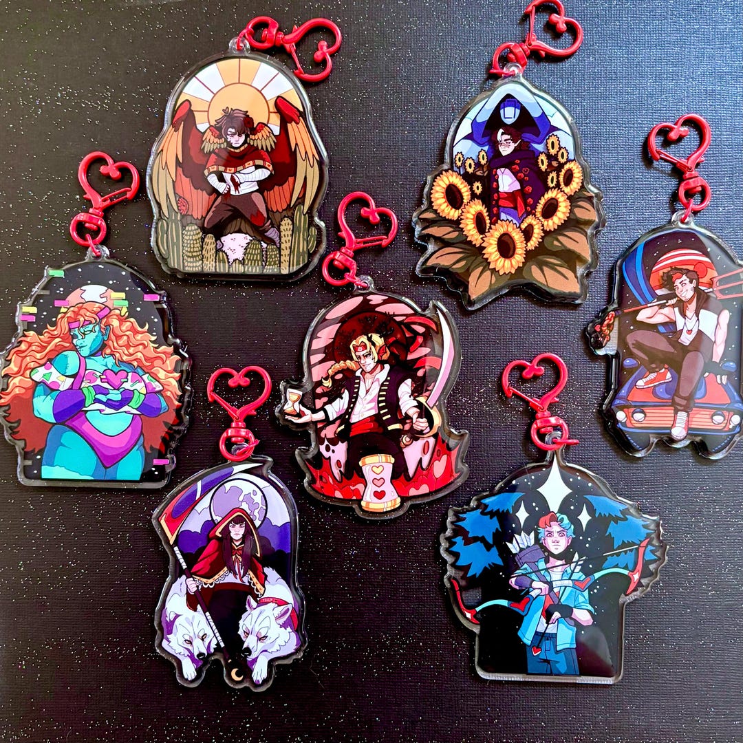 Acrylic Life Series Winners - 3D Layered Keychain Double-sided Charm ...