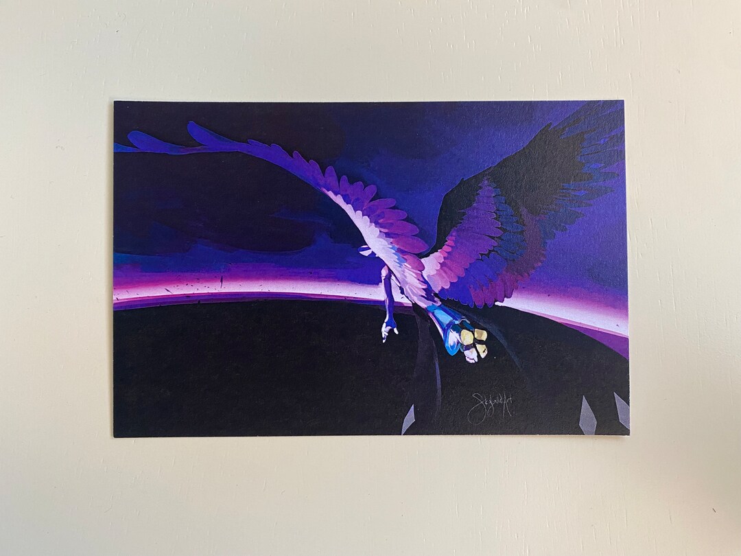 Voidza Art Print, Dream SMP, DSMP, Aesthetic, Style, Drawing, Crows ...