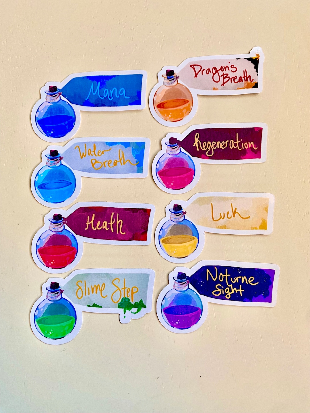 BUNDLE Potion Bottle Stickers Witch, Halloween, Brewing, Magic - Etsy