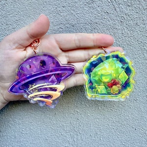 Holographic Slime Rancher Slime Shaker Charm Keychain - Etsy