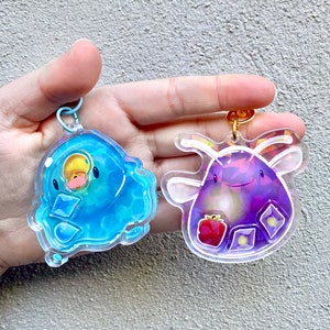 Holographic Slime Rancher Slime Shaker Charm Keychain - Etsy