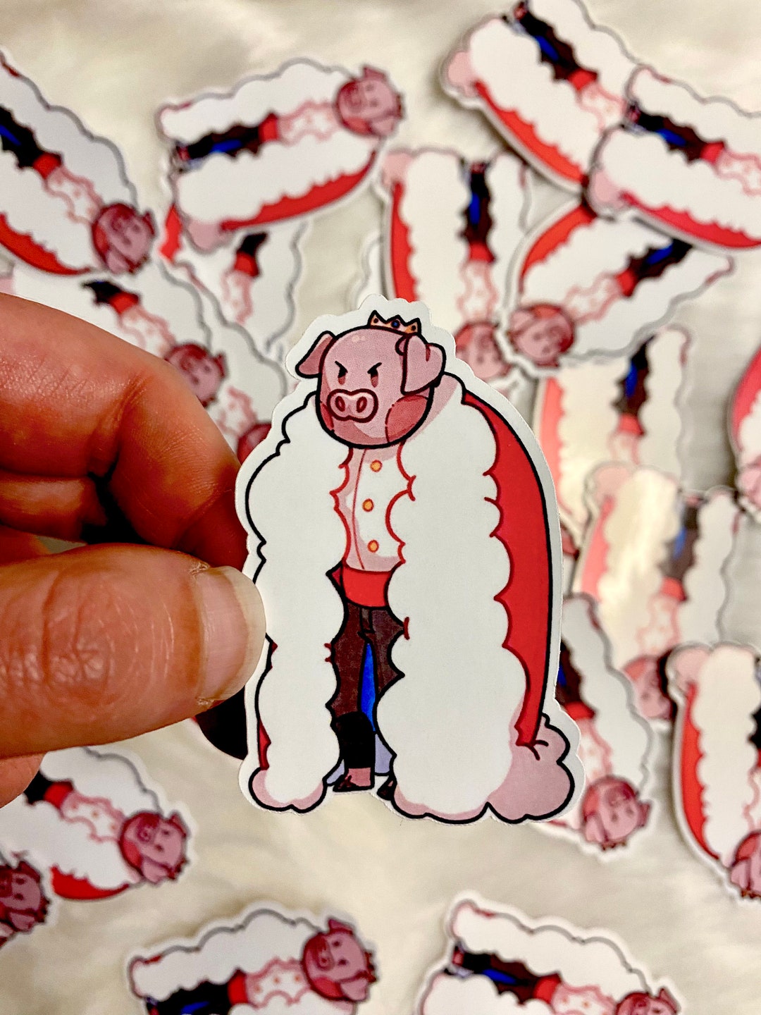 Chibi Technoblade Sticker, Dream SMP, Aesthetic, Style, Drawing, Glossy ...