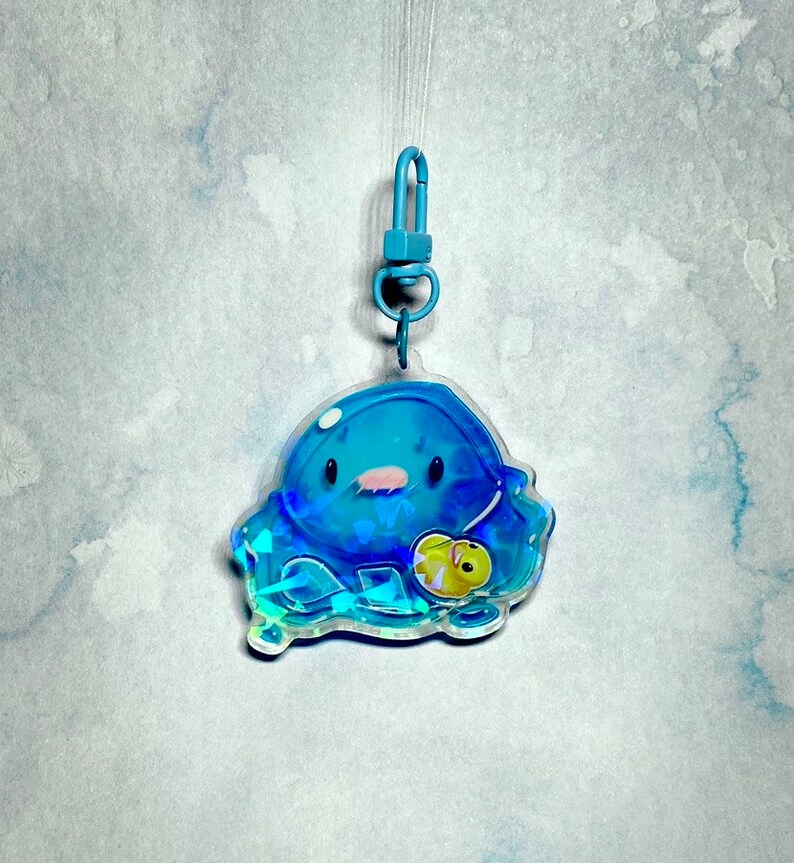 Holographic Slime Rancher Slime Shaker Charm Keychain - Etsy