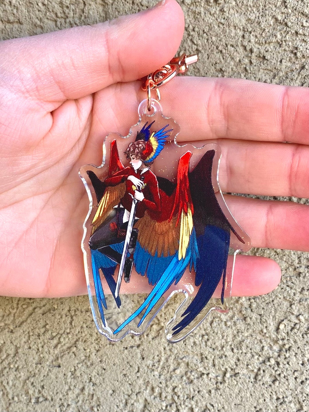 Acrylic Watcher Grian Hermitcraft Life Series Evo Double-sided Charm ...