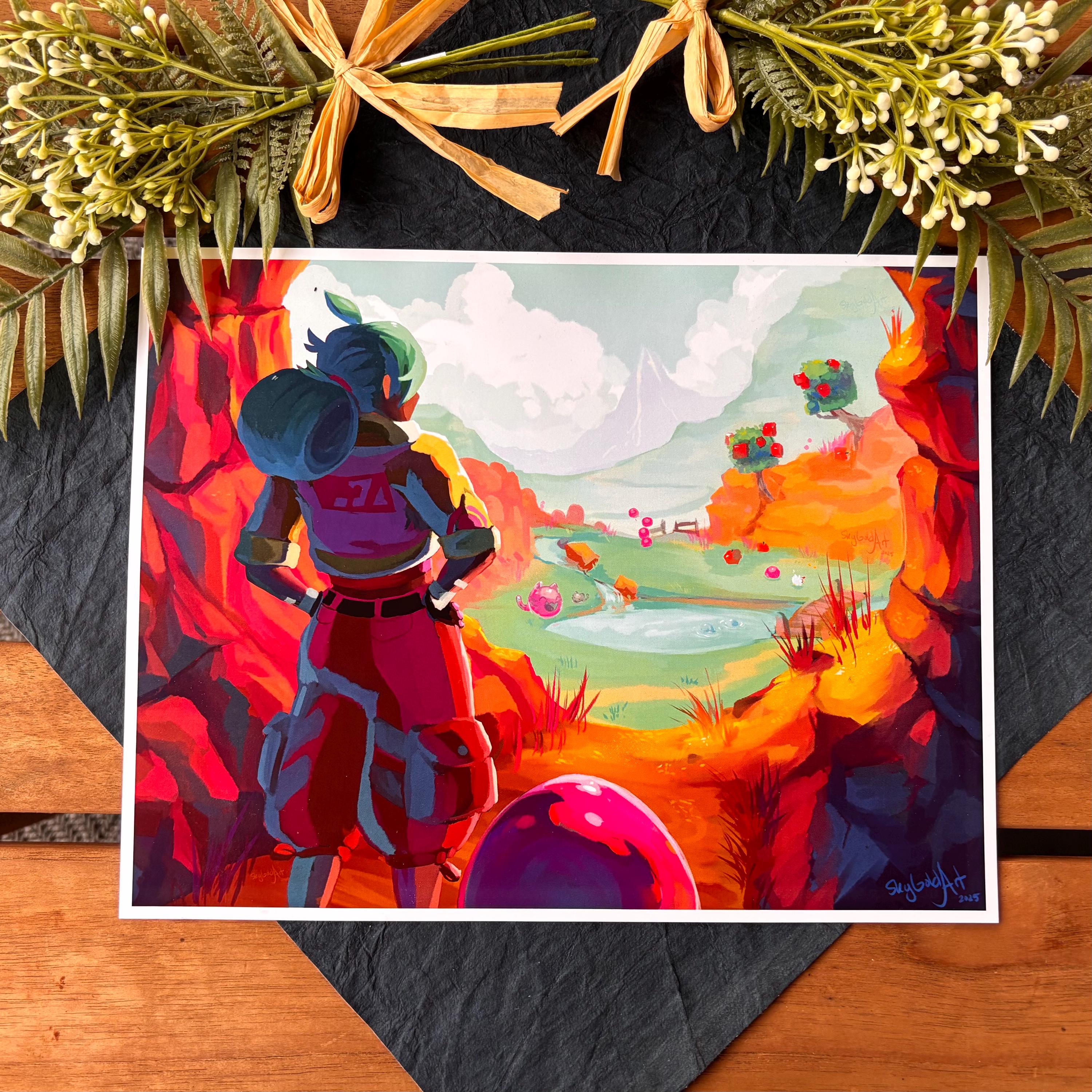 The Far, Far Range | Slime Farmer Art Print - Etsy