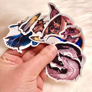 BUNDLE DSMP as Animal Stickers, Dream SMP, Aesthetic, Style, Drawing ...