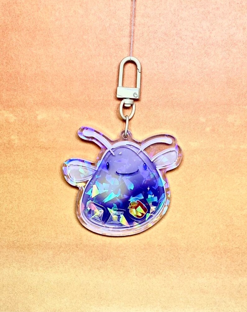 Holographic Slime Rancher Slime Shaker Charm Keychain - Etsy