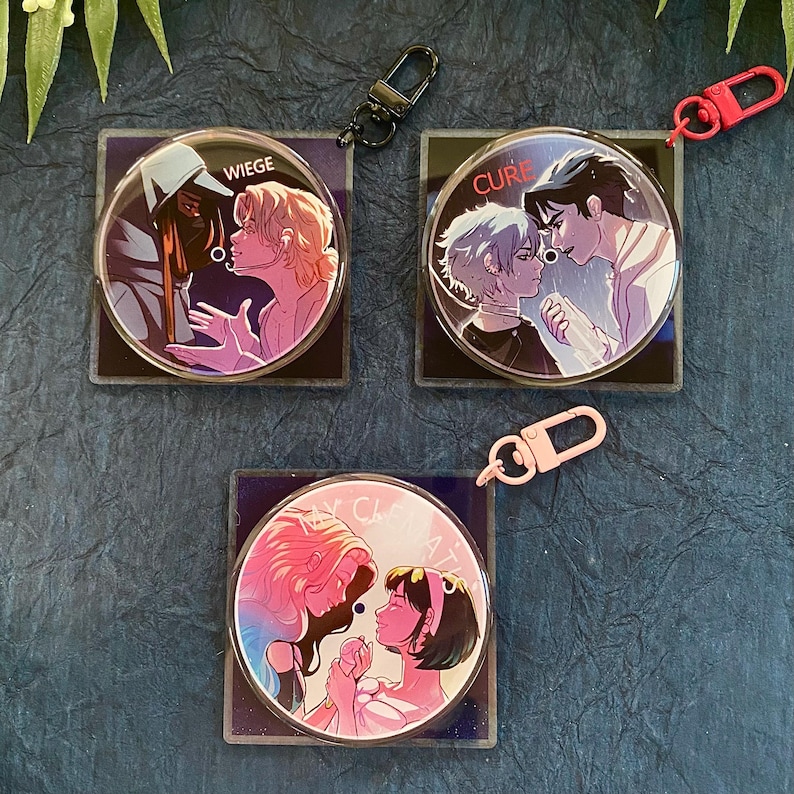 Acrylic ALSTG Disk Keychain Cure Clematis Weige Till Ivan Mizi Sua Luka ...