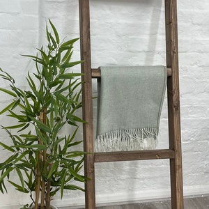 Rustic Handmade Wooden Towel Ladder - Etsy UK