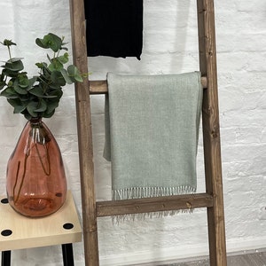 Rustic Handmade Wooden Towel Ladder - Etsy UK