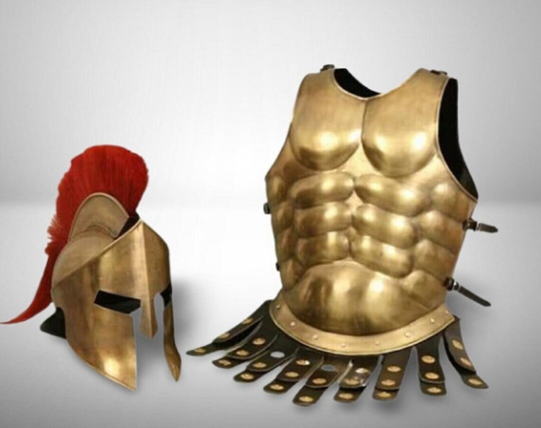 300 Spartan Knight Armor Mussels Chest and Back Plate With Spartan ...