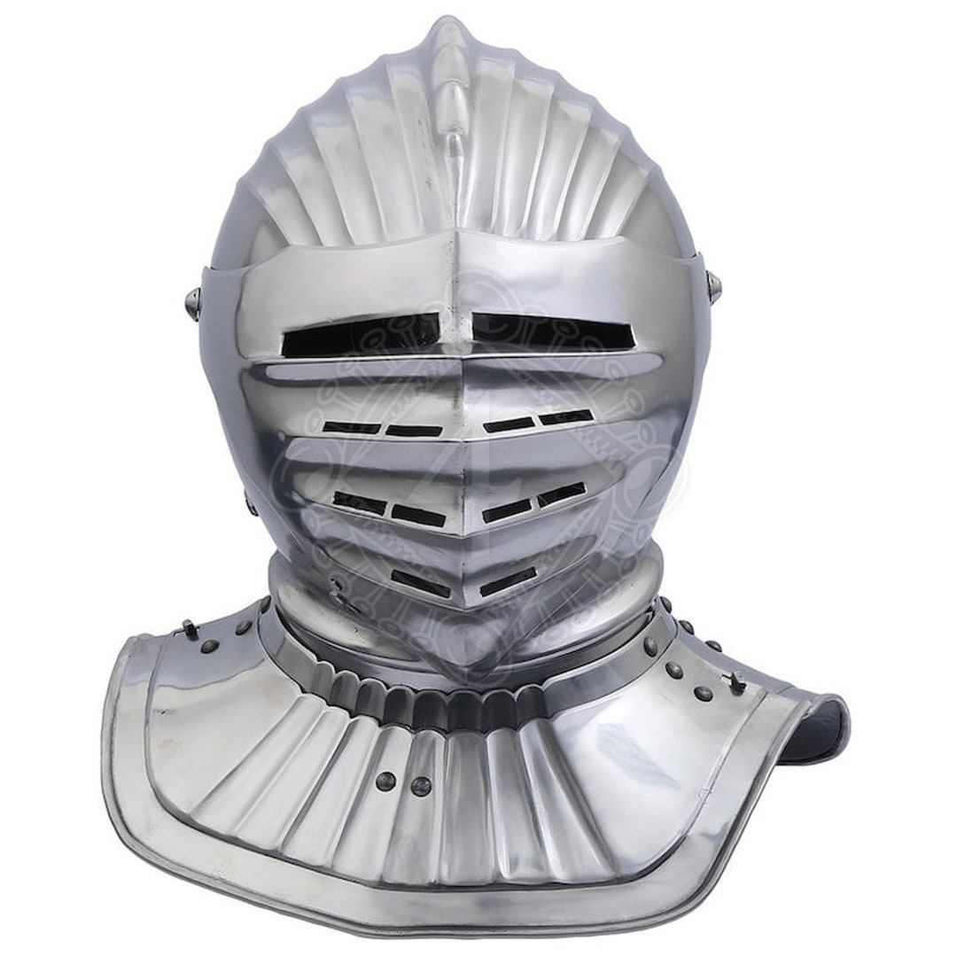 Medieval Closed Helmet Battel Ready Helmet Best Halloween and X-mass ...