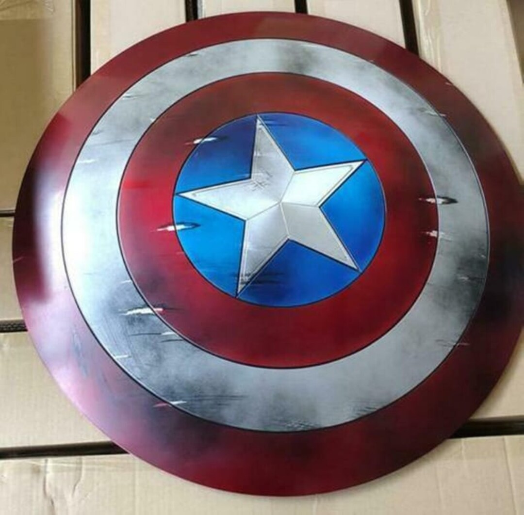 Winter Soldier Captian America Damage Shield Metal Prop Replica Damage ...