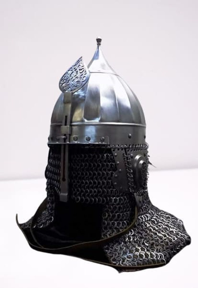 Medieval Ottoman Helmet With Avian Tail Battel Ready Helmet in - Etsy
