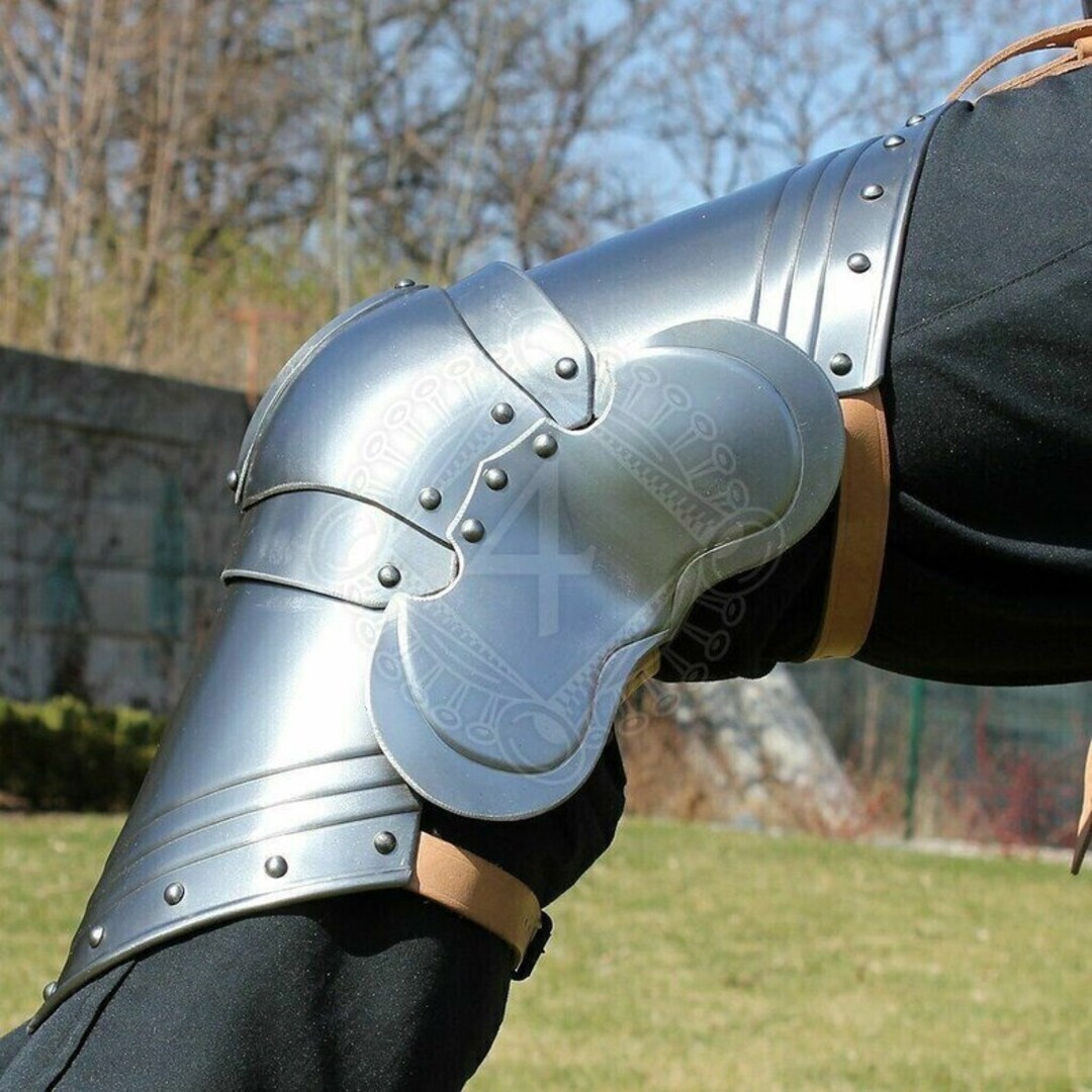 Medieval LARP Cosplay Costume SCA Knee 18 G Steel Battel Ready - Etsy