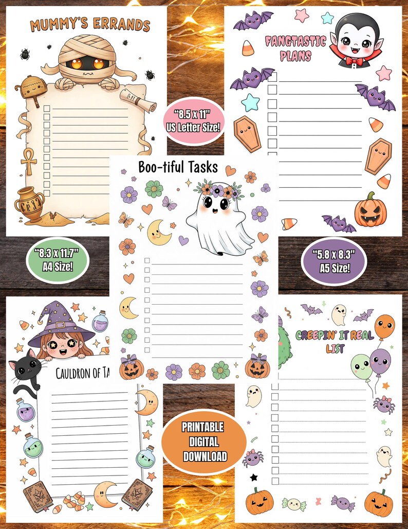 Cute Halloween To-do List Planner Printables – Spooky & Fun October ...