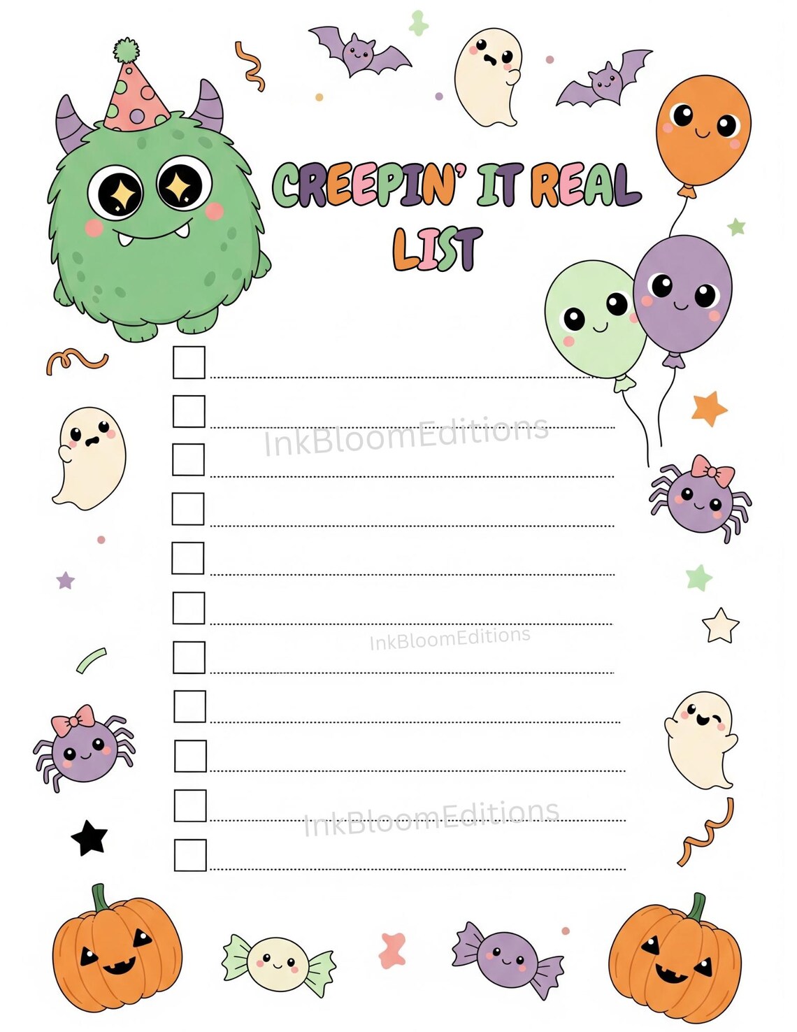 Cute Halloween To-do List Planner Printables – Spooky & Fun October ...