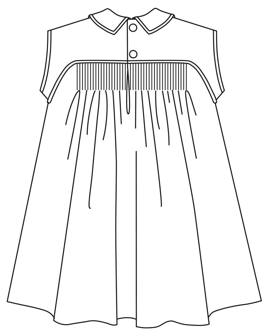 Frannie PDF Smocked Dress Pattern - Etsy