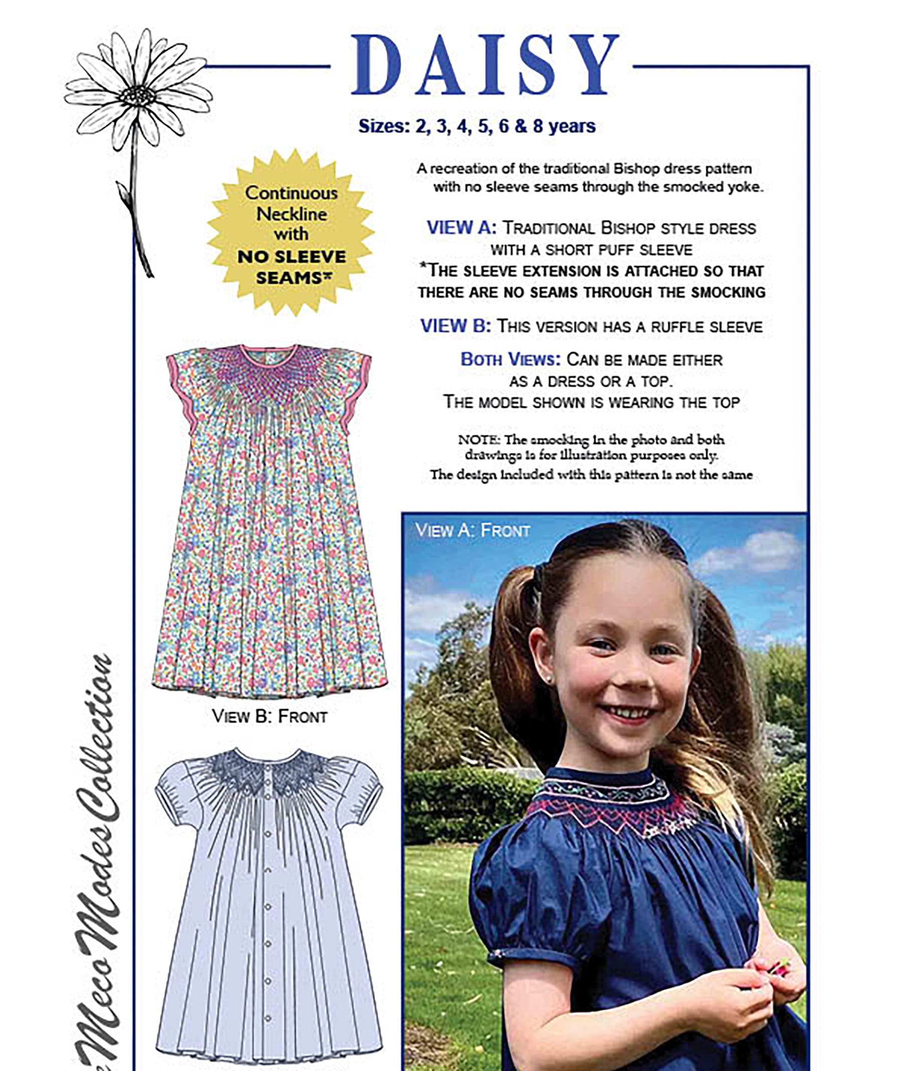 DAISY - PDF Smocked Bishop Pattern - Etsy