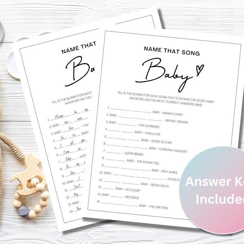 Name That Tune - Etsy