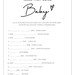 Bordered Name That Song Baby | Printable Baby Shower Games | Baby ...