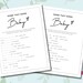 Bordered Name That Song Baby | Printable Baby Shower Games | Baby ...