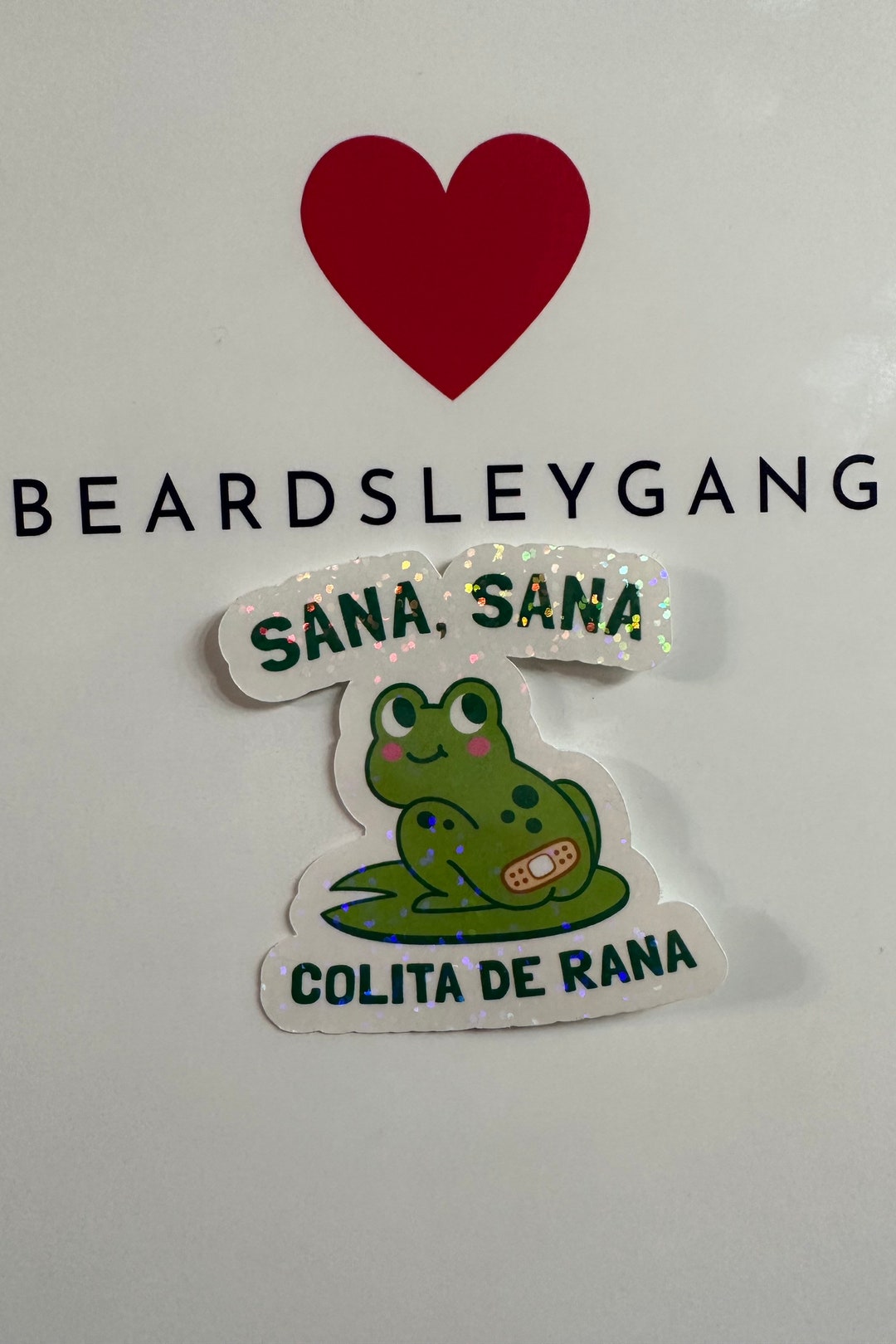 Sana Sana Colita De Rana 2.5 Holographic Water Resistant Sticker - Etsy