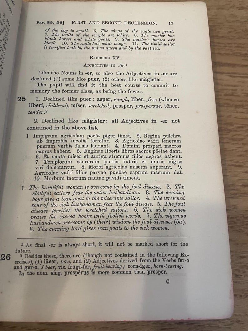 Via Latina A First Latin Book by Edwin A. Abbot 1898 - Etsy