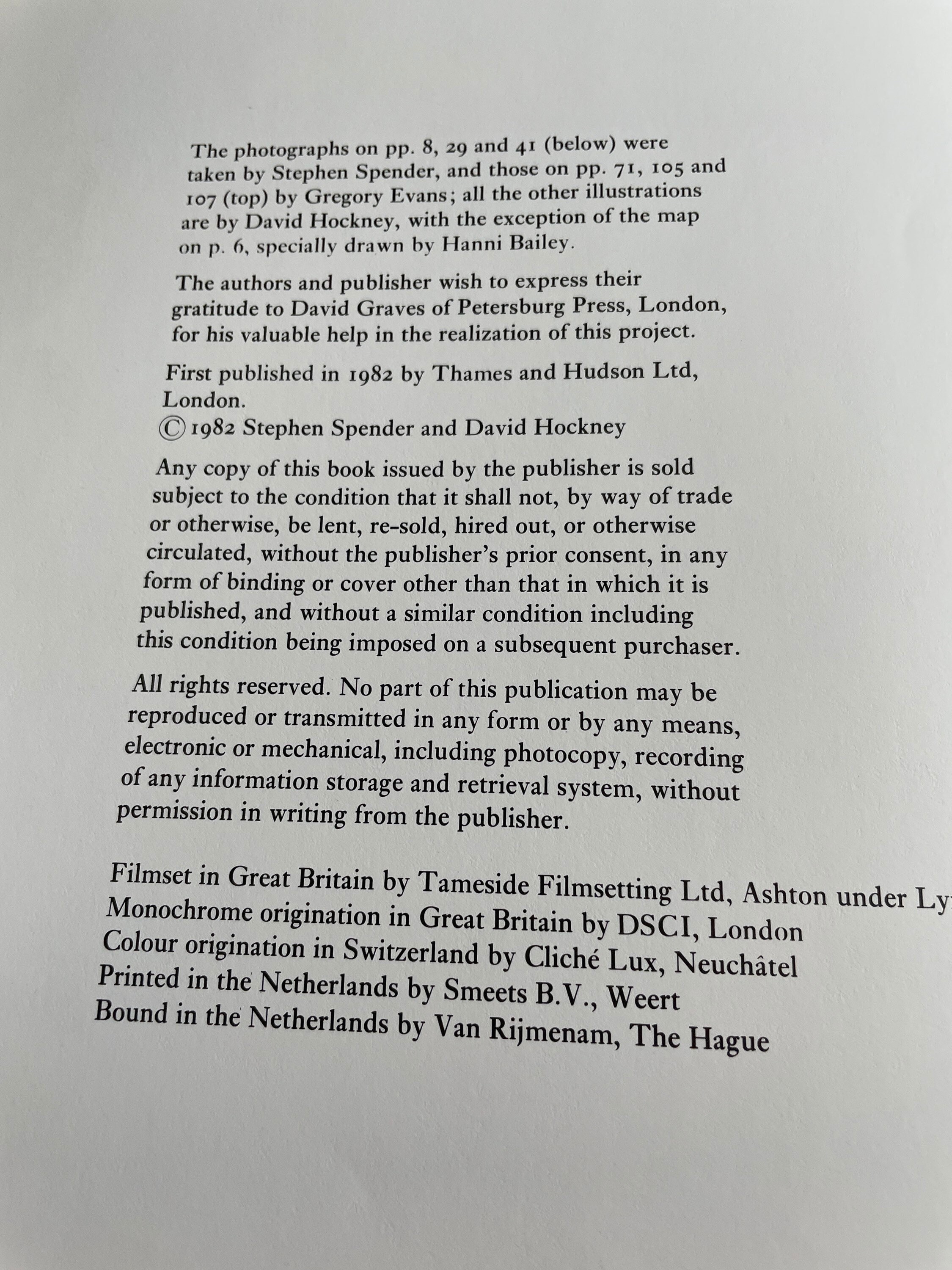 China Diary by David Hockney and Stephen Spender Published by Thames ...