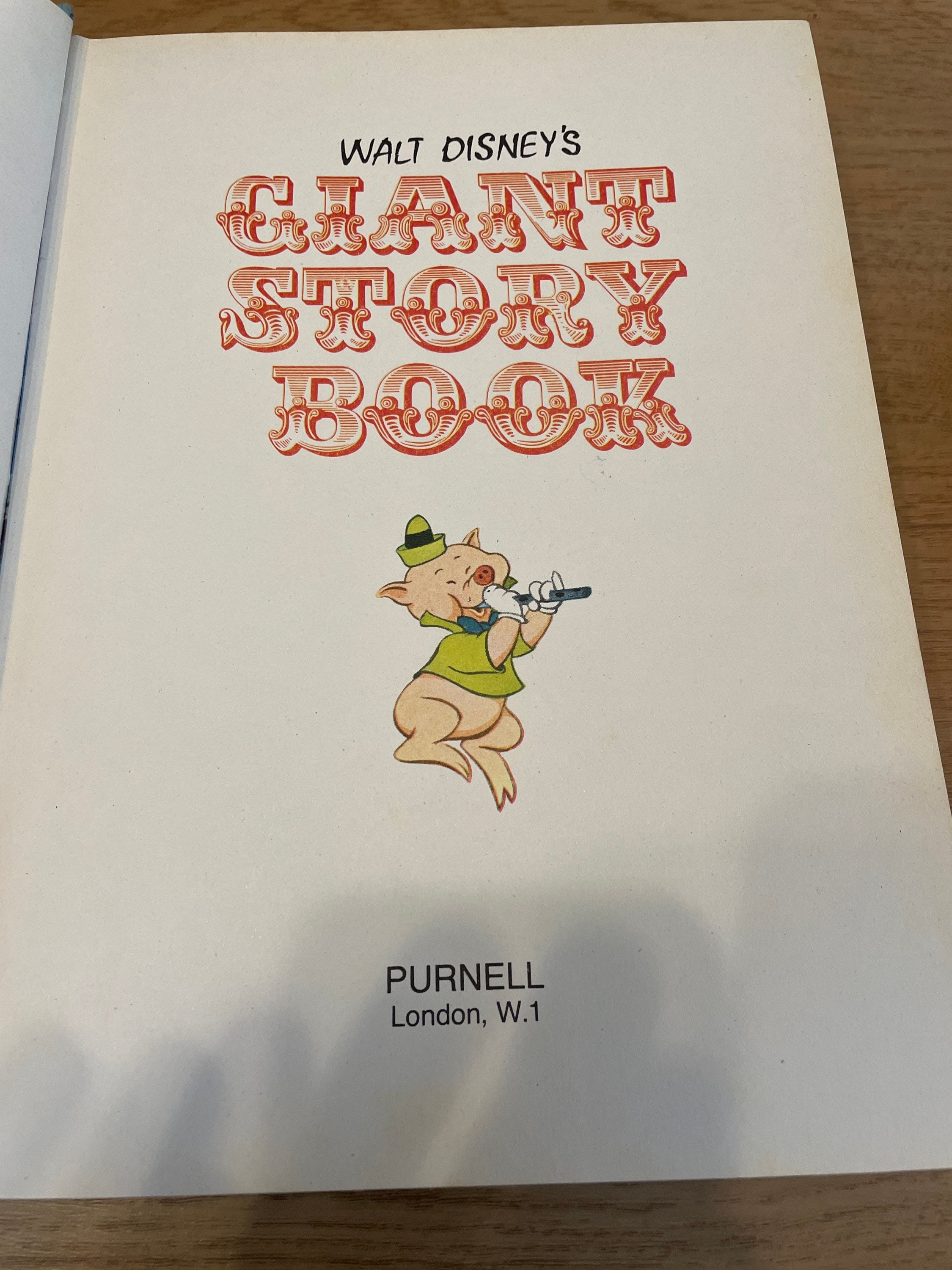 Walt Disneys Giant Story Book Published by Purnell 1969. - Etsy