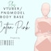 Plus-size Vtuber Model - Body Base - .PSD | Separated Layers | Vtuber ...
