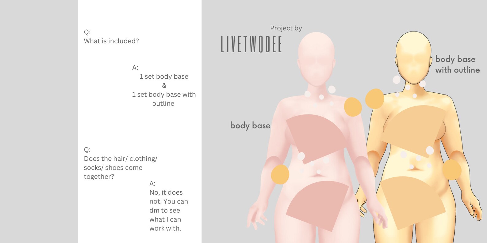 Plus-size Vtuber Model - Body Base - .PSD | Separated Layers | Vtuber ...