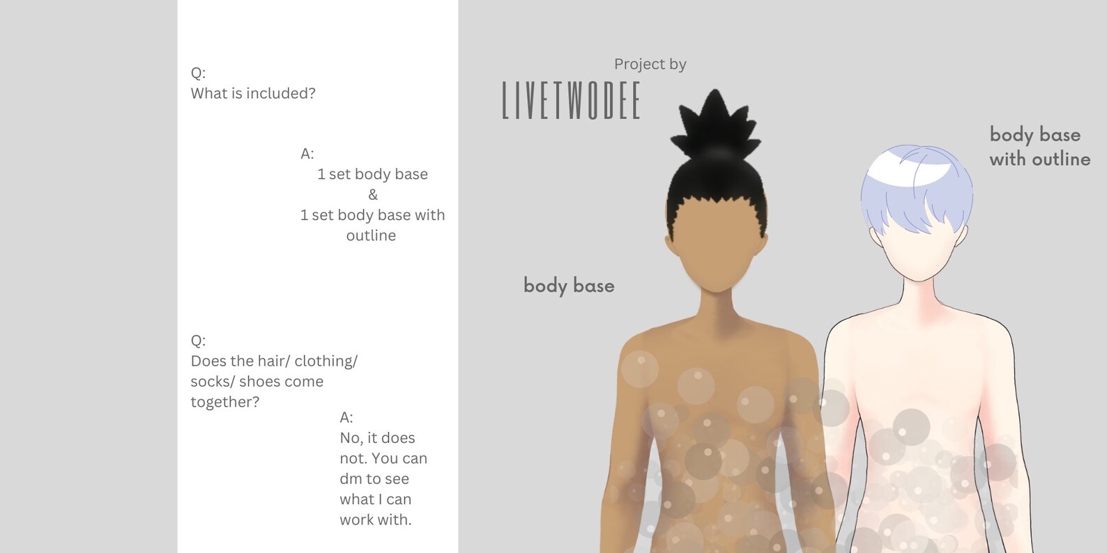 Boy/male Body Base - .PSD | Separated Layers | Live2d Vtuber Model ...