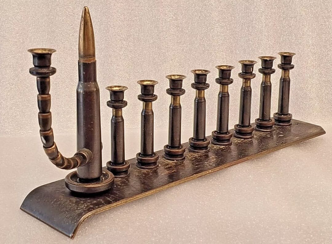 SUPER Rare Vintage MILITARY MENORAH Zahal Idf Bullet Pods Israel ...