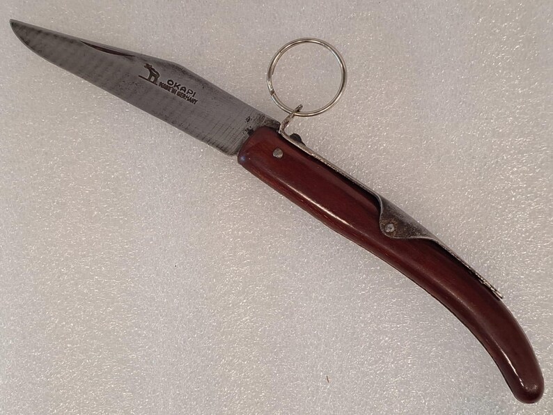 Vintage OKAPI FOLDING Pocket Knife Ring-lock Made in Germany - Etsy