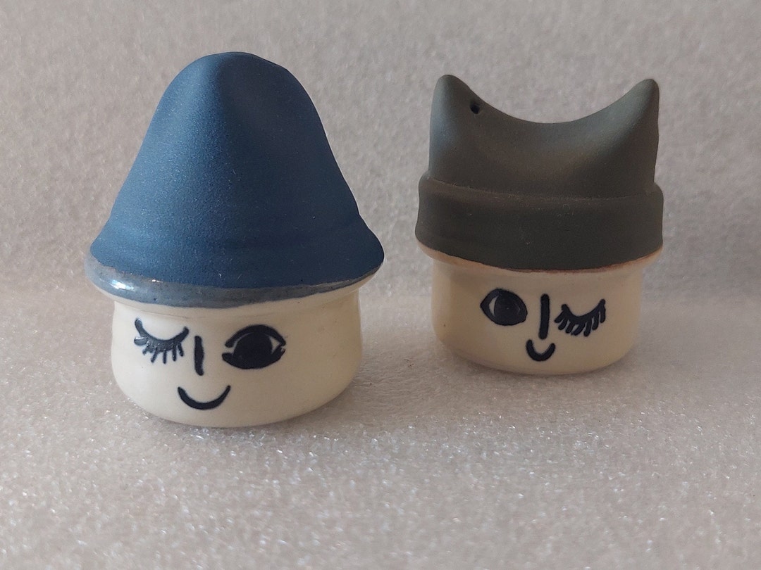 Rare Vintage Salt & Pepper Shaker Ceramic Mid Century LAPID ISRAEL ...
