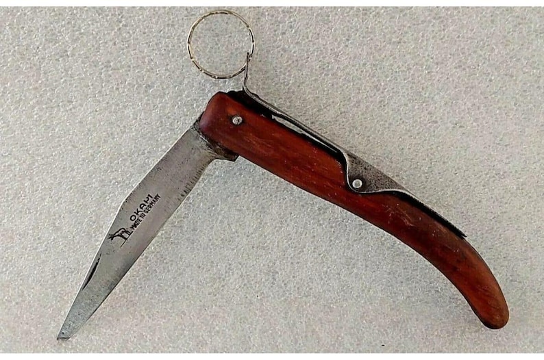Vintage OKAPI FOLDING Pocket Knife Ring-lock Made in Germany - Etsy