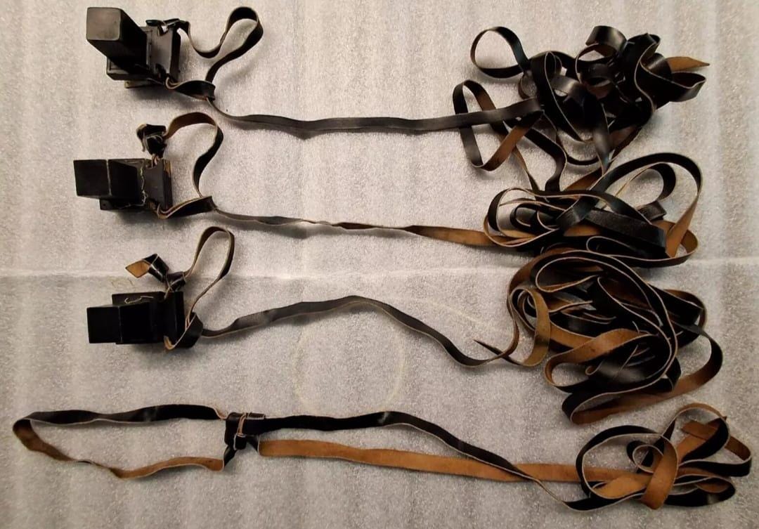 LEATHER TEFILLIN Without Klaf Straps & Box Only Judaica Jewish Israel ...