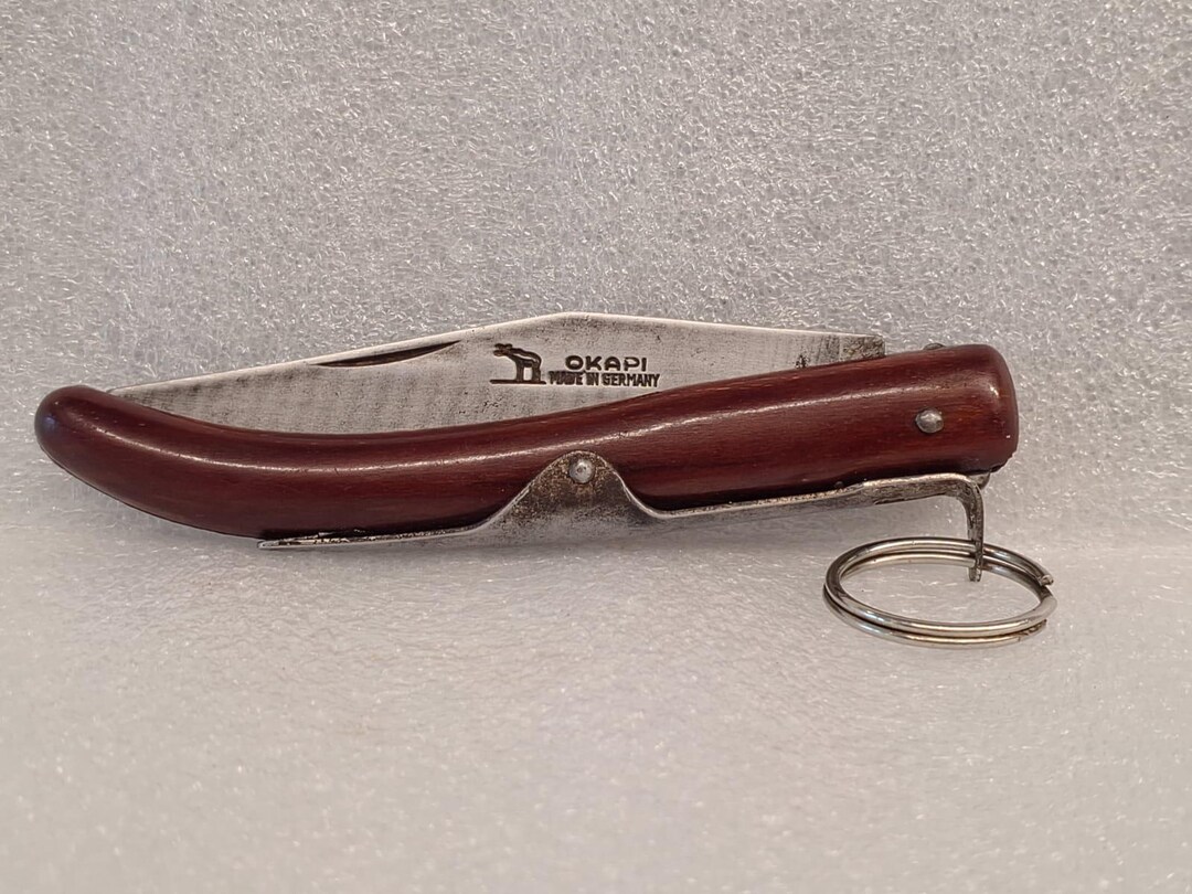 Vintage OKAPI FOLDING Pocket Knife Ring-lock Made in Germany - Etsy ...