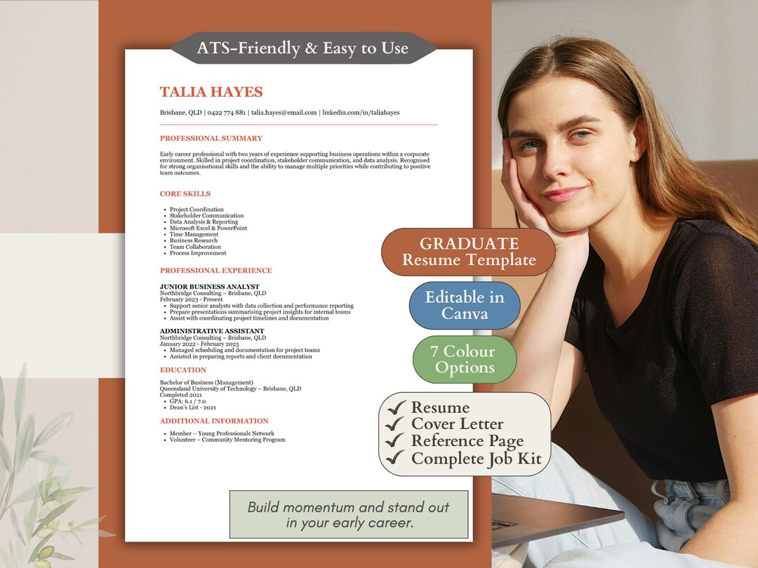 Professional Resume Bundle | Early Career CV + Career Guide | Job ...