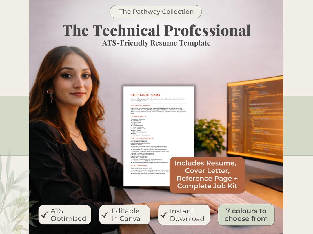 Software Developer Resume Bundle | Tech + Career Guide | Job ...