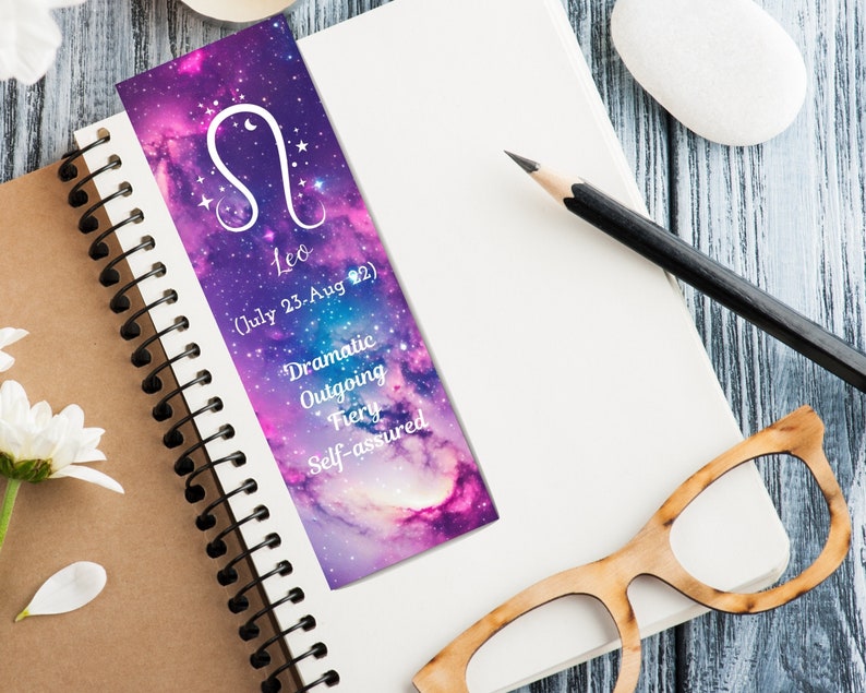 Zodiac Signs Bookmarks Collection, Digital Printable Bookmarks, Digital ...