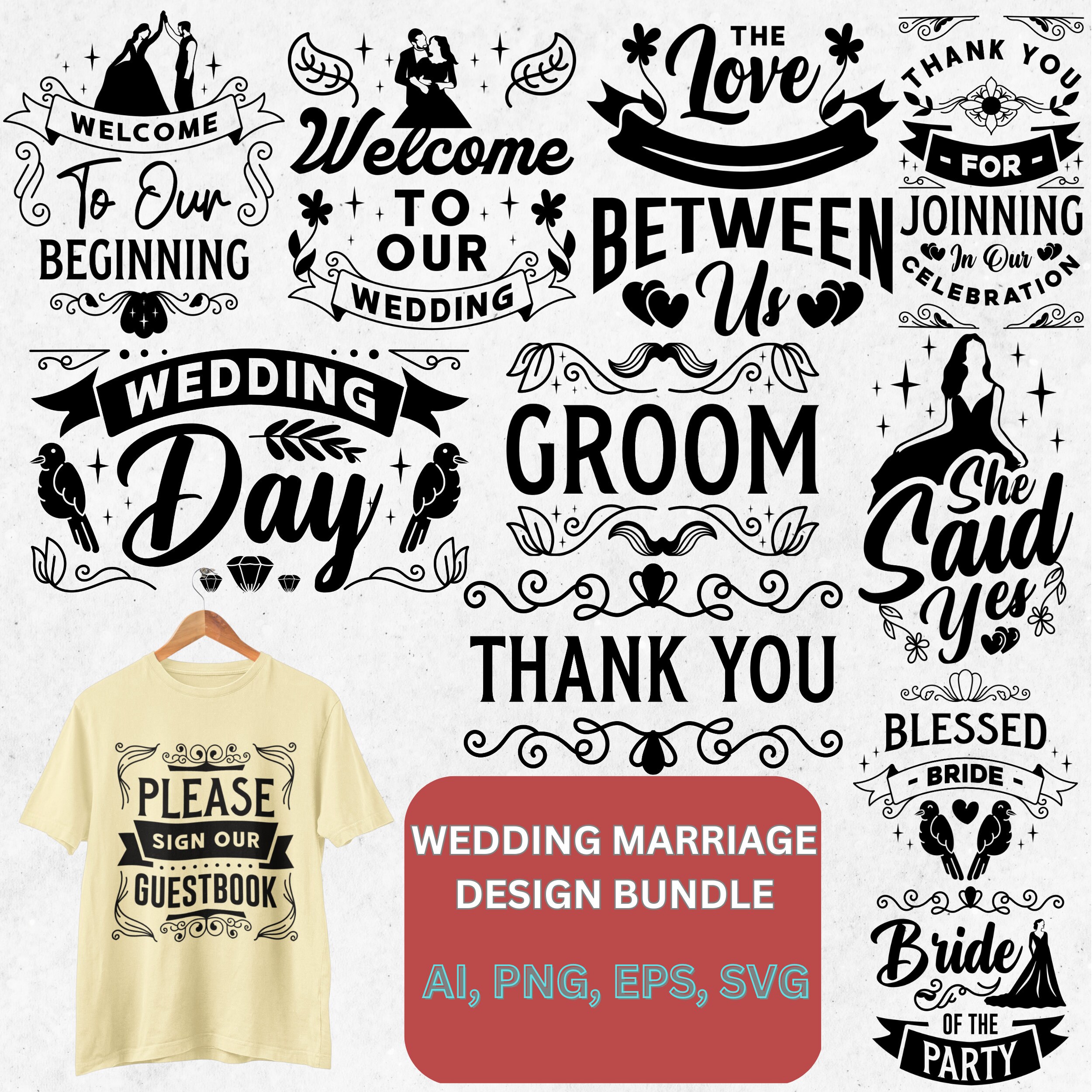 20 Wedding Svg Bundle Wedding Cut File Husband Svg Bridesmaid Sv ...