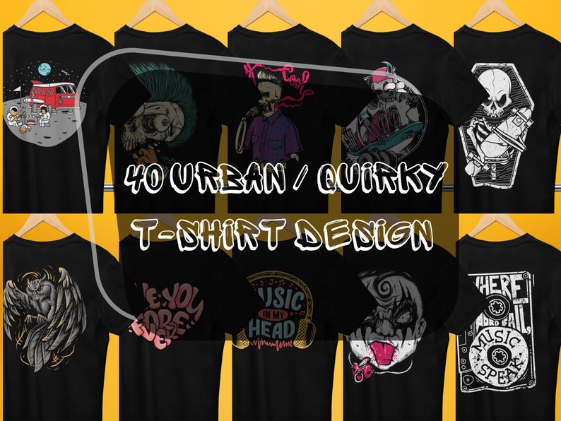 Urban Bundle 2 40 PNG Designs Instant Download Digital Download ...