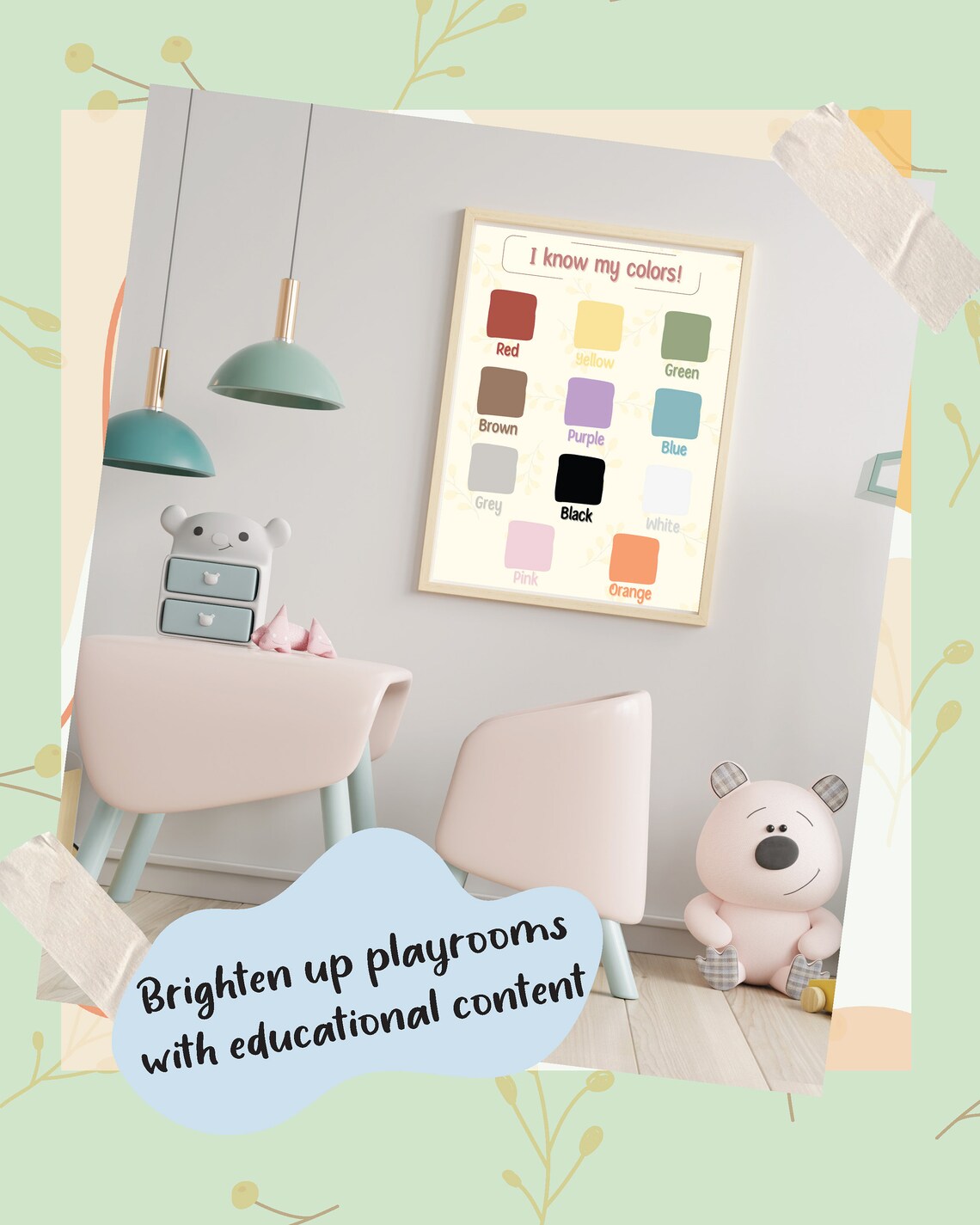 Educational Printables Bundle of 7 Posters for Preschool and - Etsy